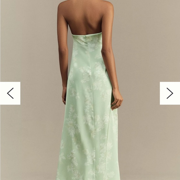BHLDN | Dresses | Bhldn Pastel Green Floral Backless Dress | Poshmark